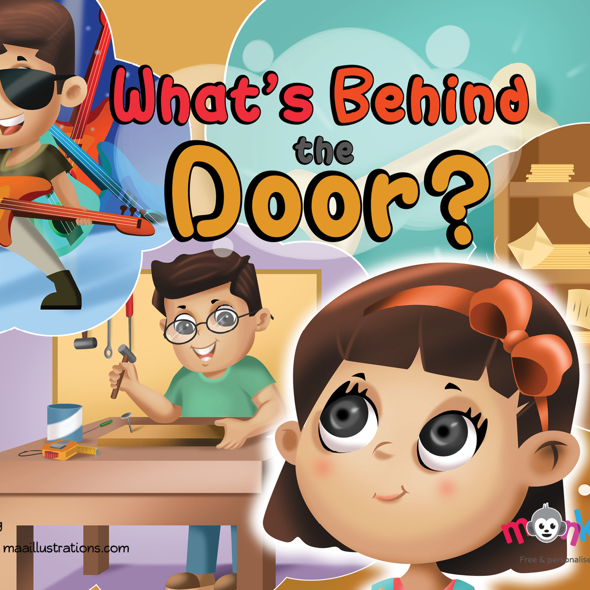 WHAT'S BEHIND THE DOOR | Free Children Book