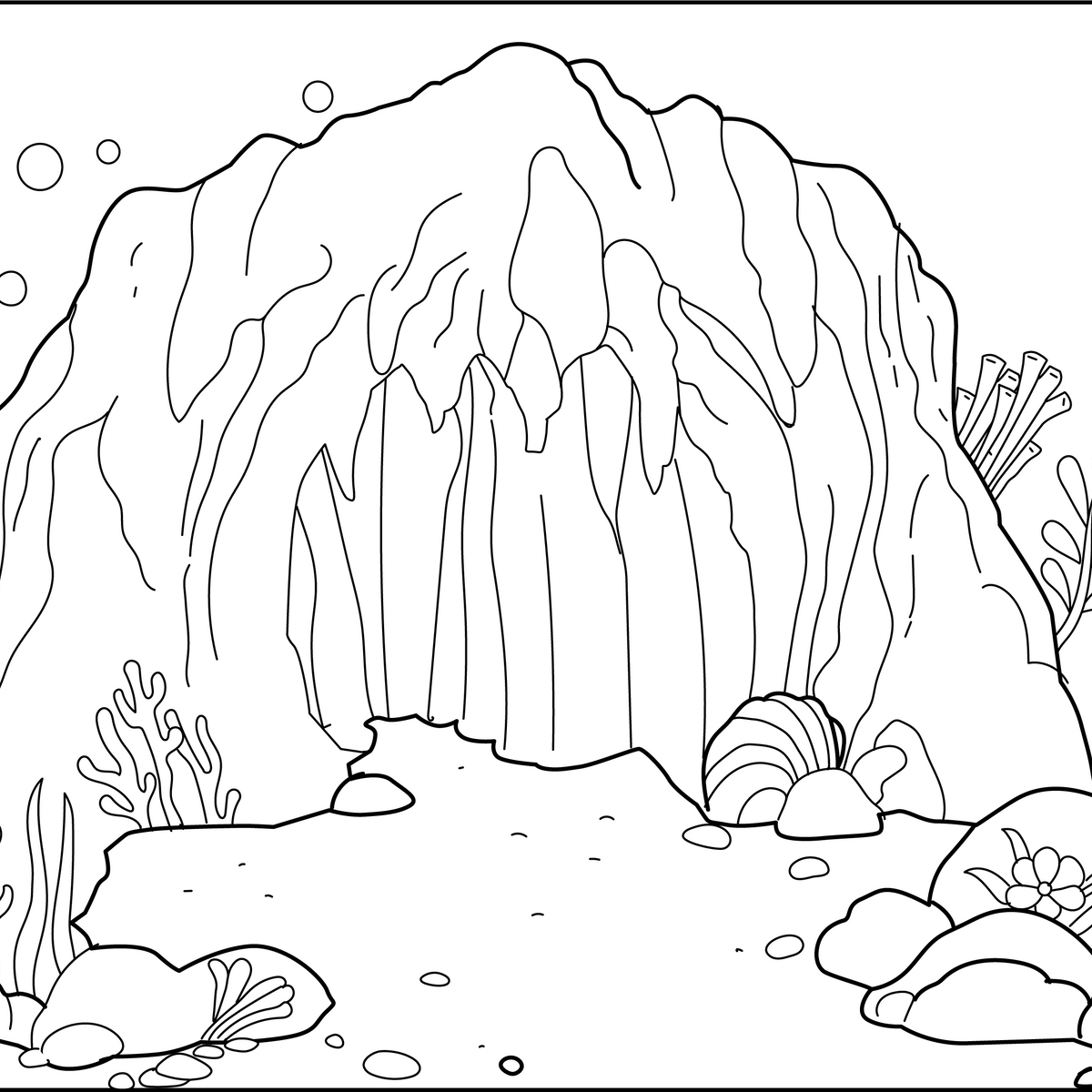 ocean floor coloring pages