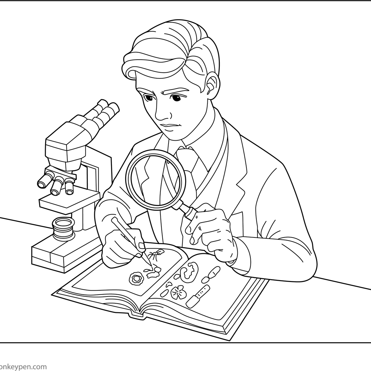 Science Coloring Book - Printable PDF