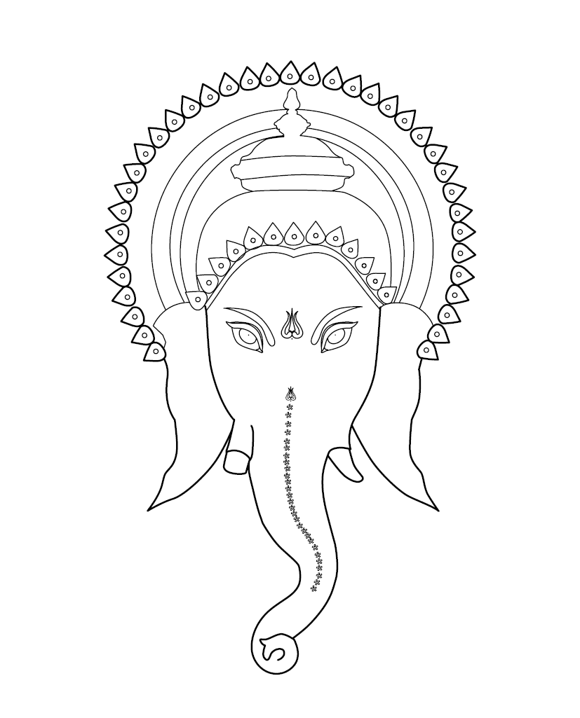 indian gods coloring pages