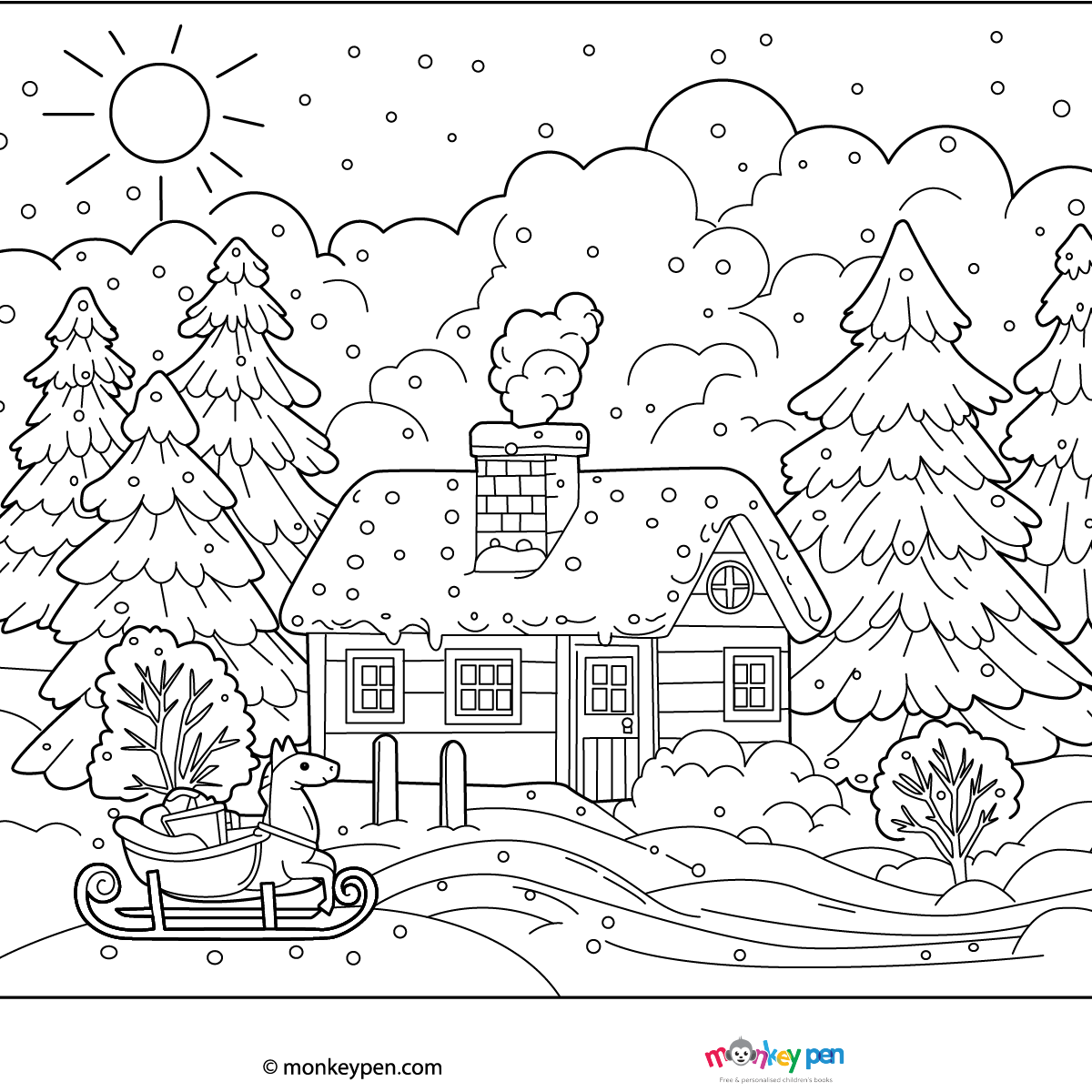 weather coloring pages free printable