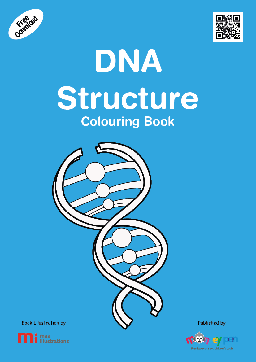 DNA Structure Coloring Book – Instant PDF Download