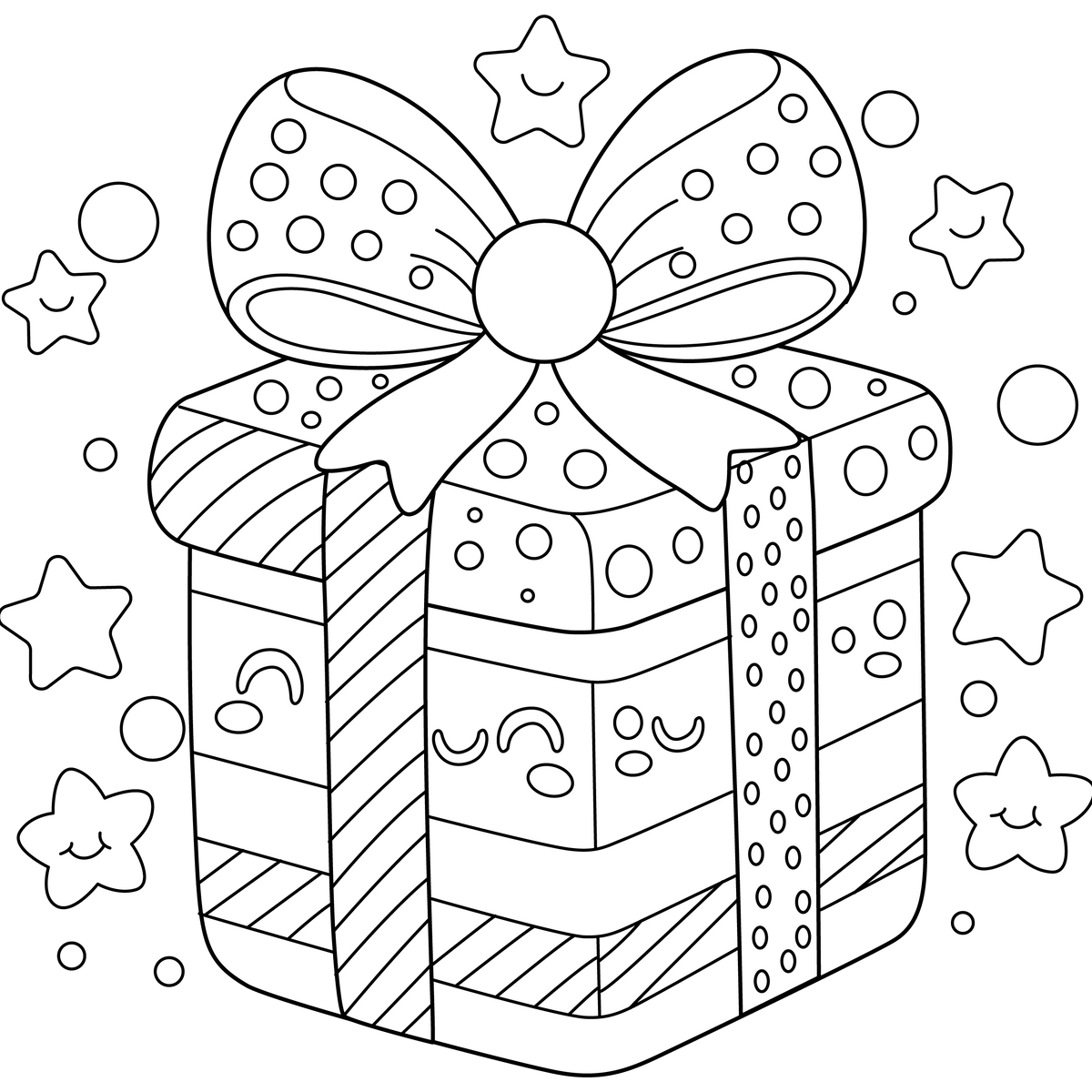 Birthday Gifts Coloring Page – Free Kids Activity Printable”