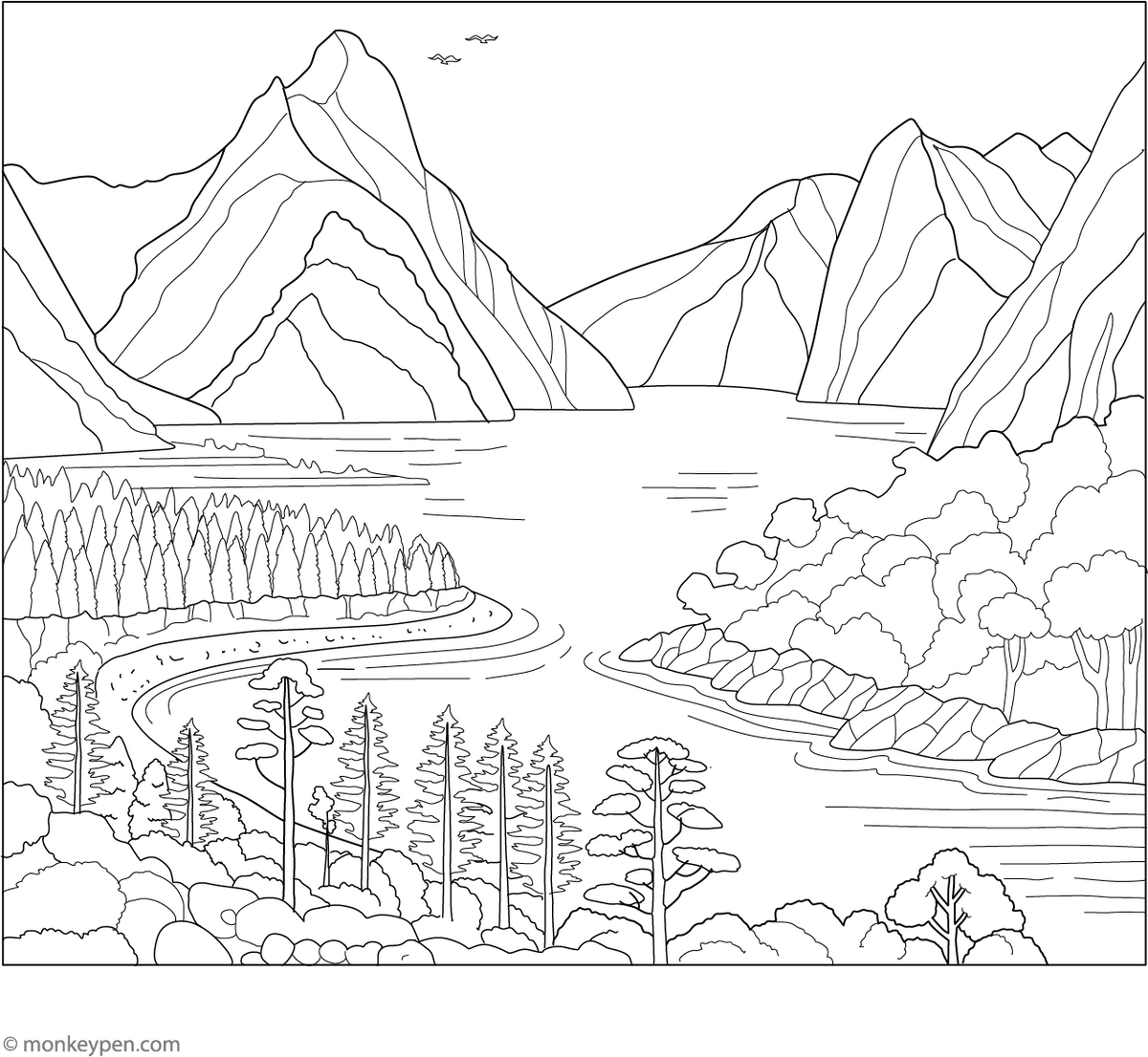 coloring pages of national parks