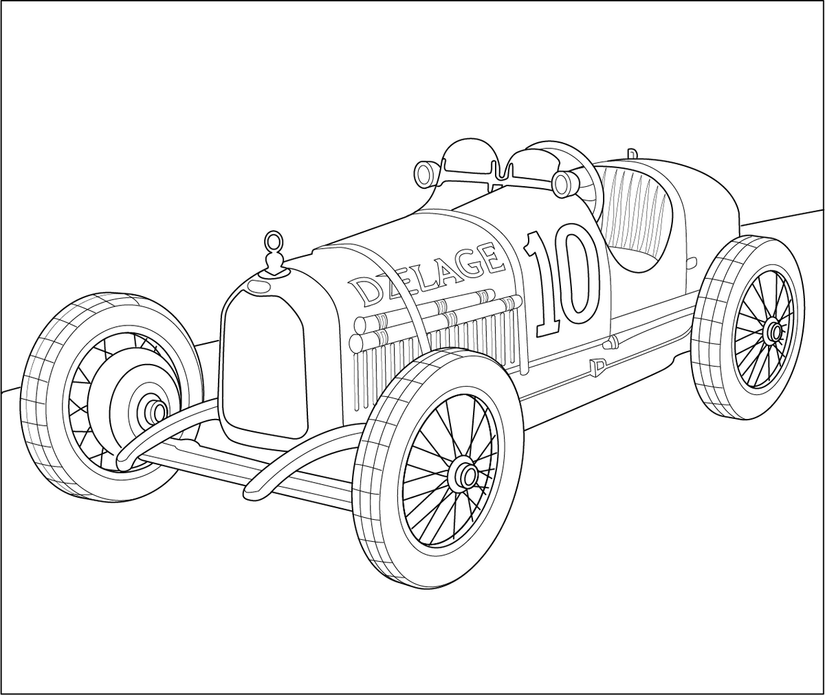 old school cars coloring pages