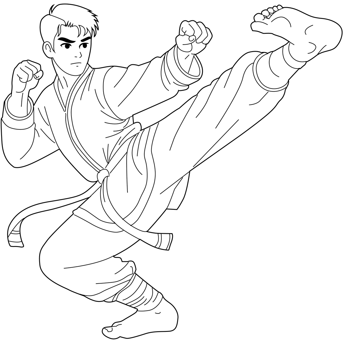 kung fu coloring book