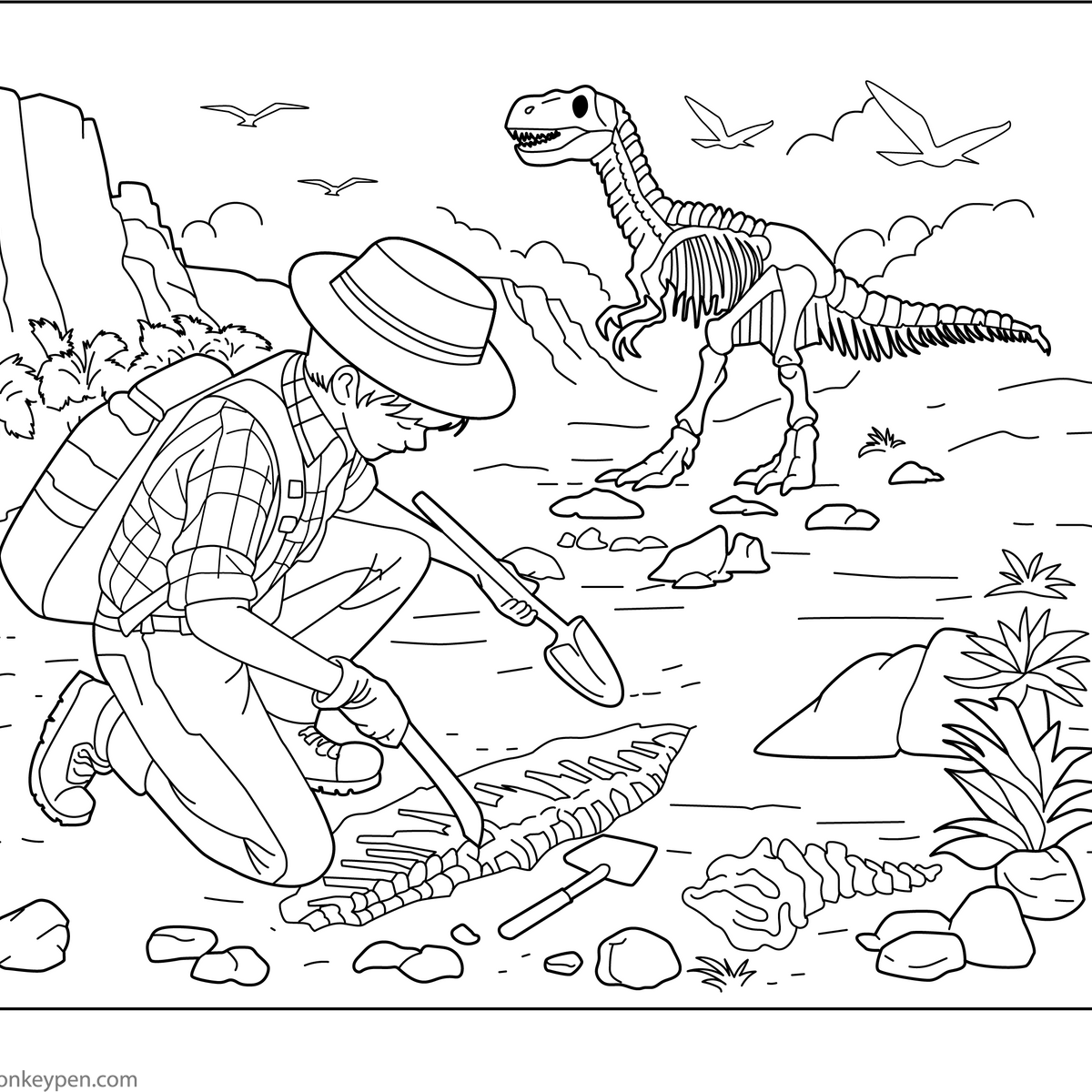 jurassic park coloring pages printable