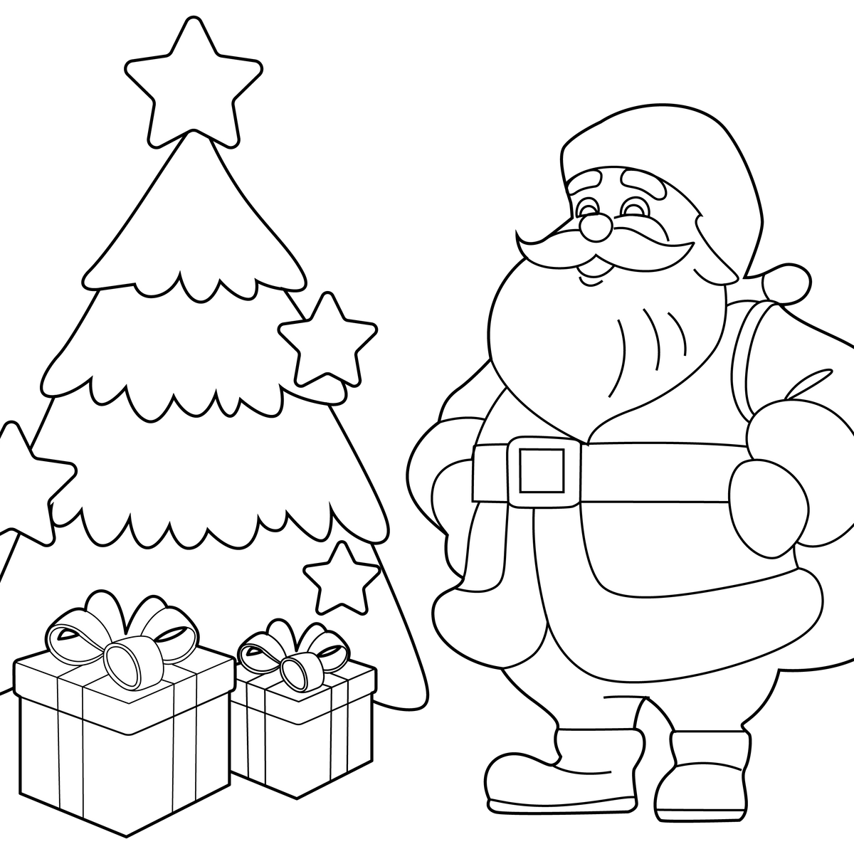 Christmas Coloring Page – Fun Holiday Activity for Kids