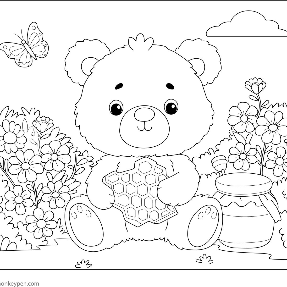 honeycomb coloring pages