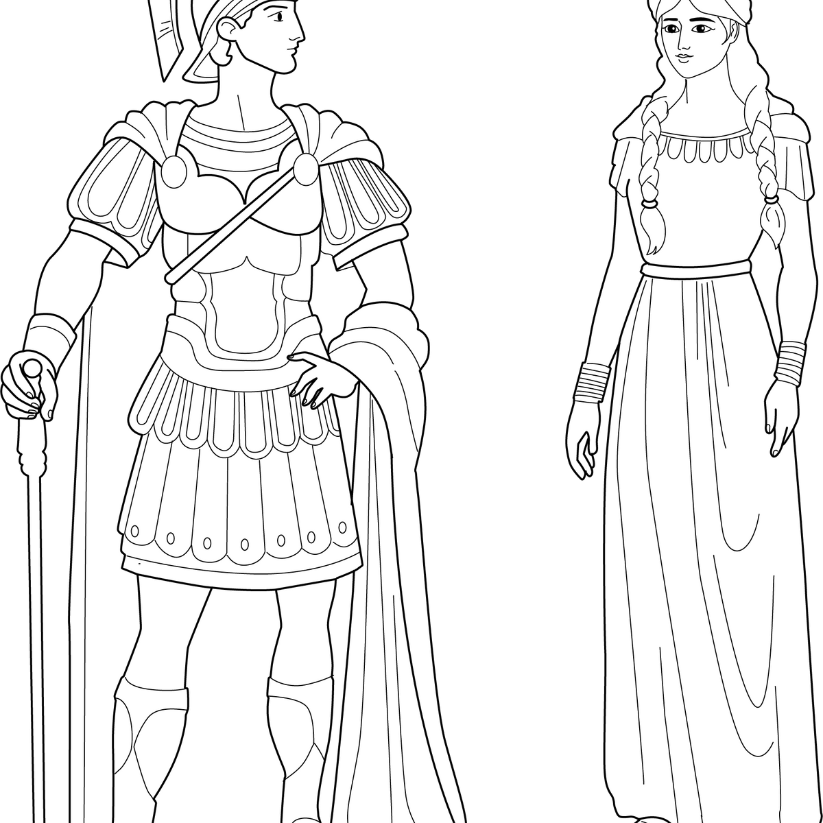 roman coloring pages printable
