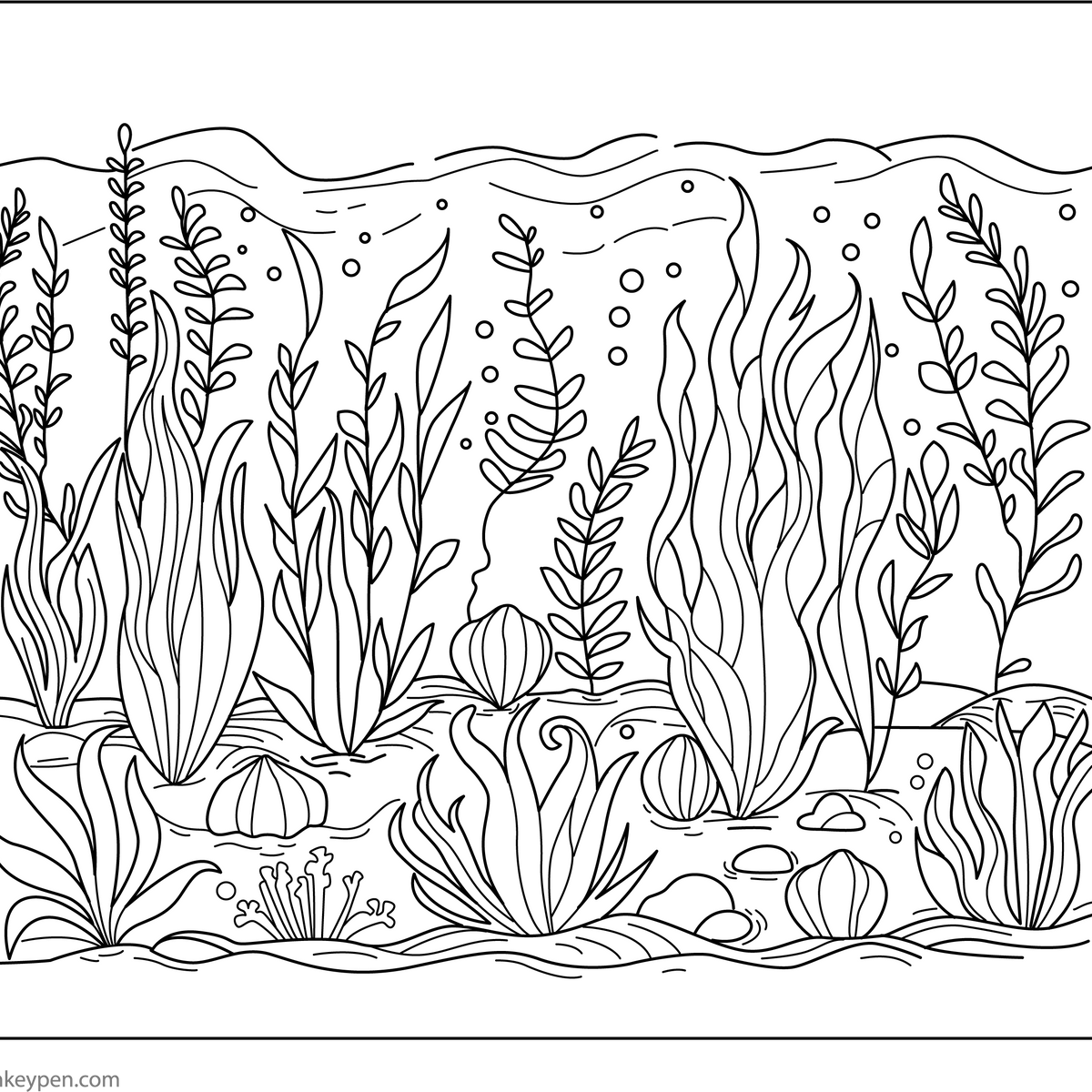 aquatic biomes coloring sheet