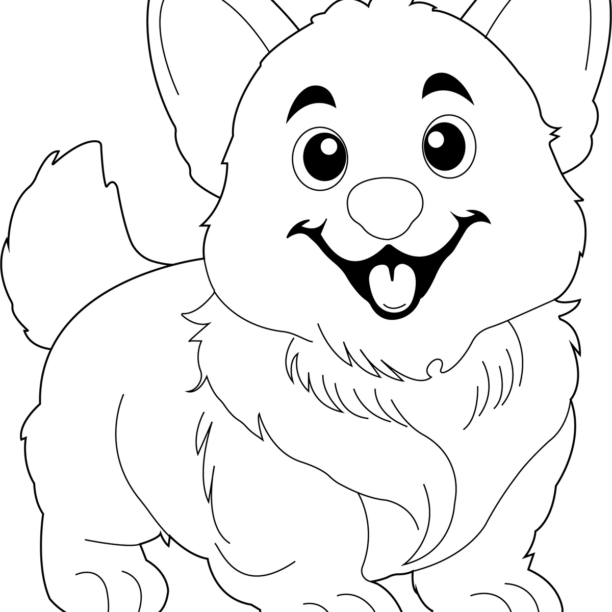 printable corgi
