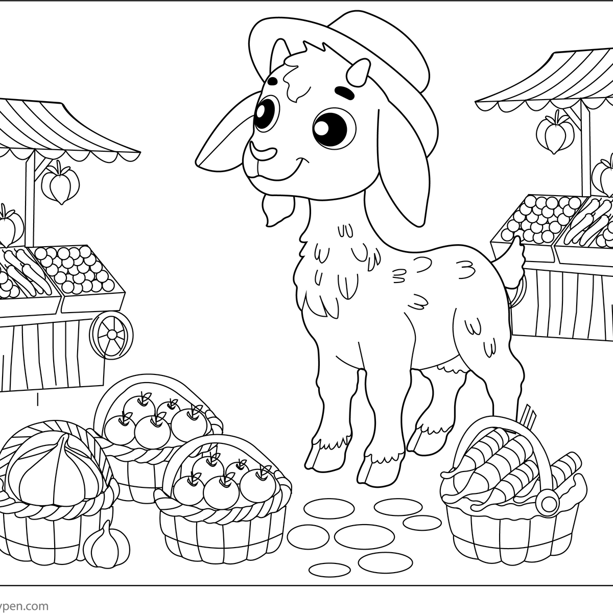 village coloring pages printable