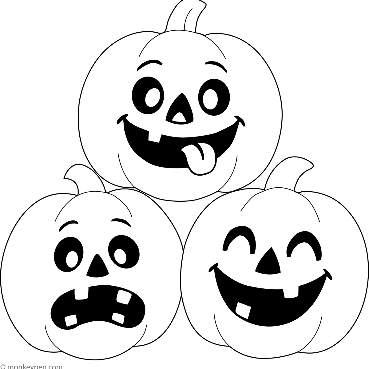 funny face coloring sheet