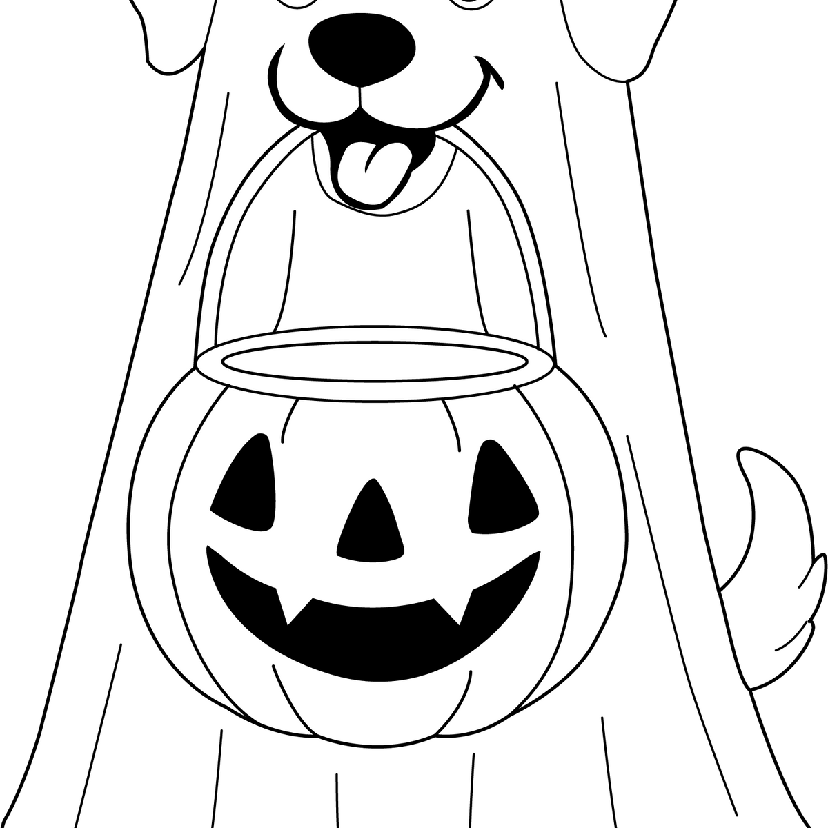 demon dog coloring page