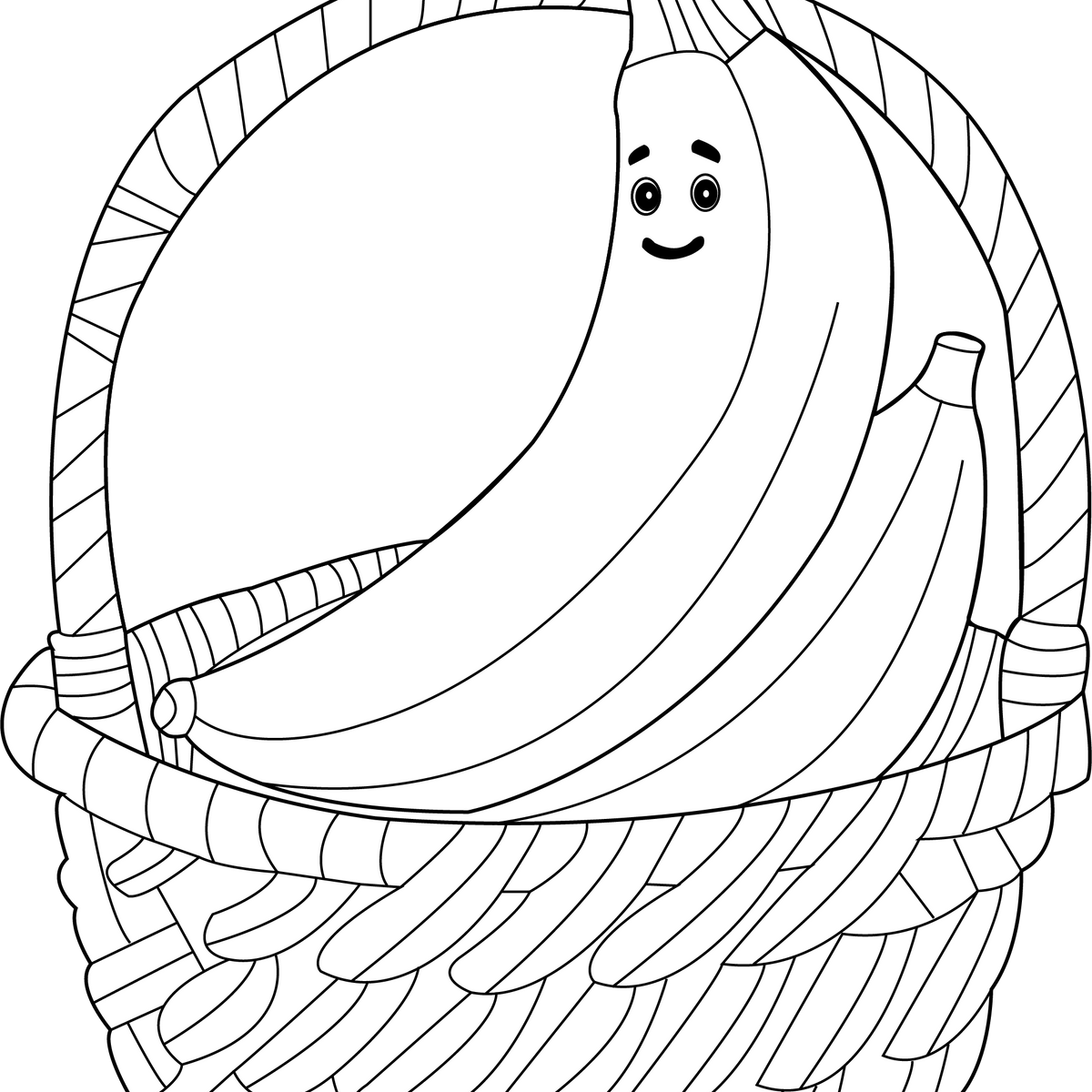 fruit basket printable coloring pages