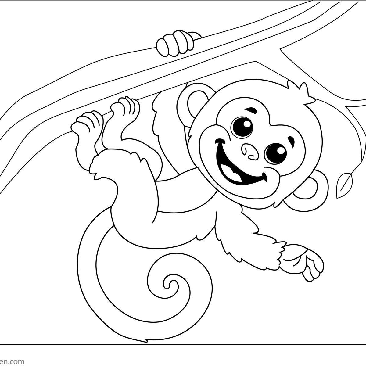 free printable grumpy monkey coloring pages