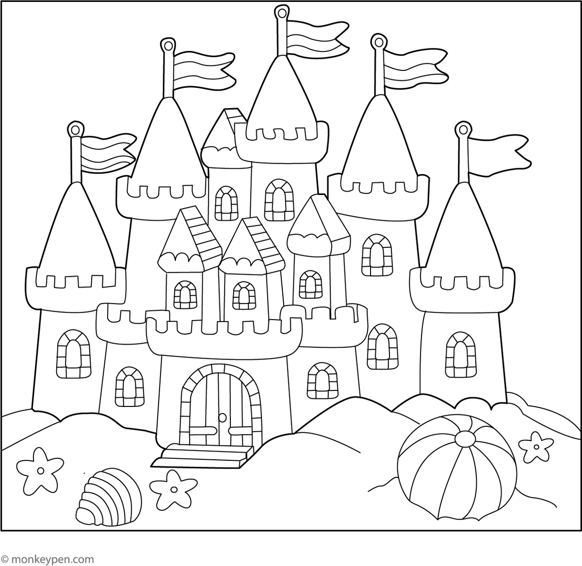 sand real coloring pages