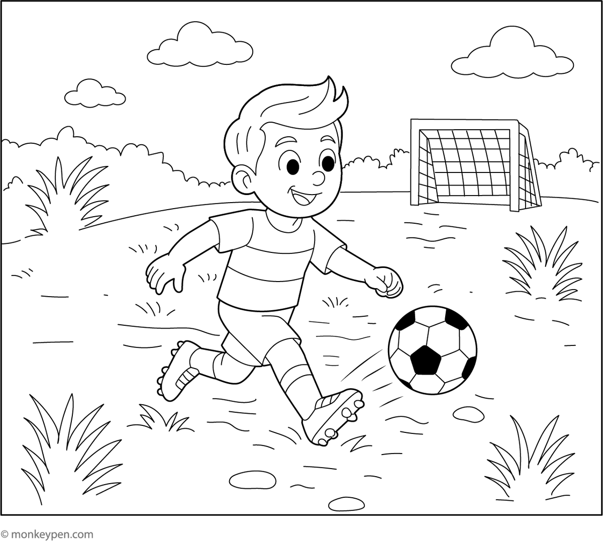 goal coloring page