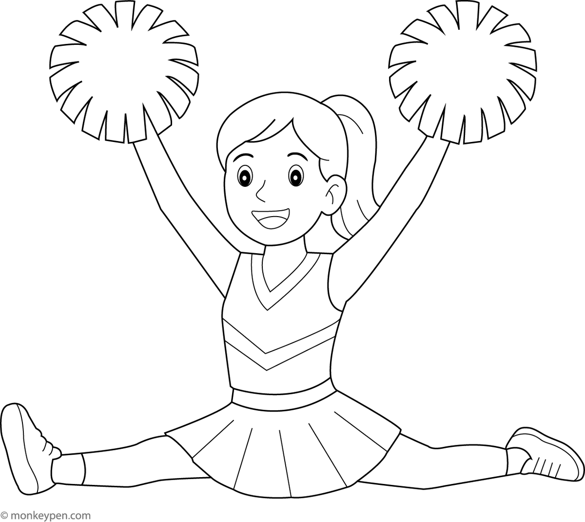 cheer coloring sheets