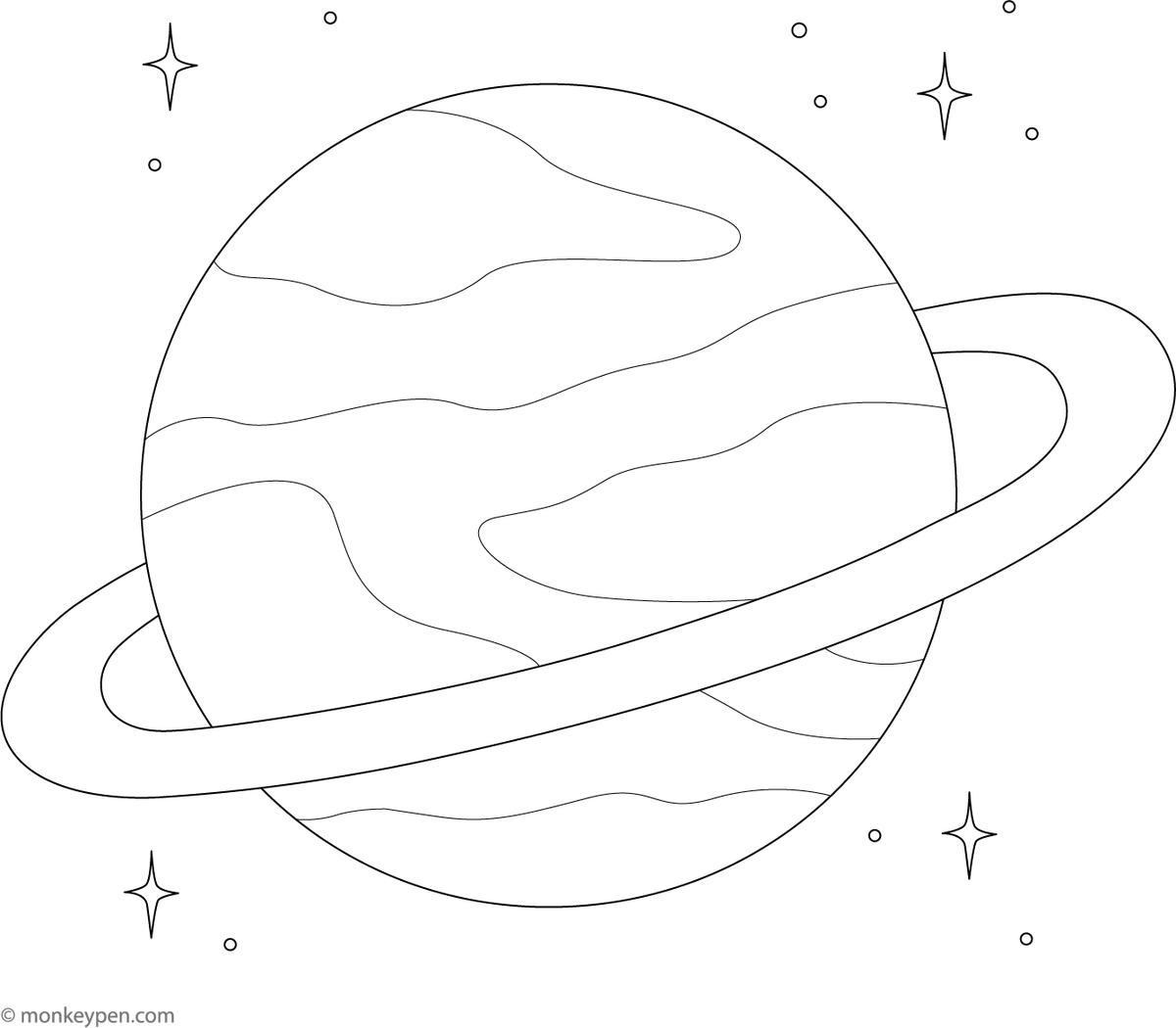 Venus - Free Printable Coloring Page PDF
