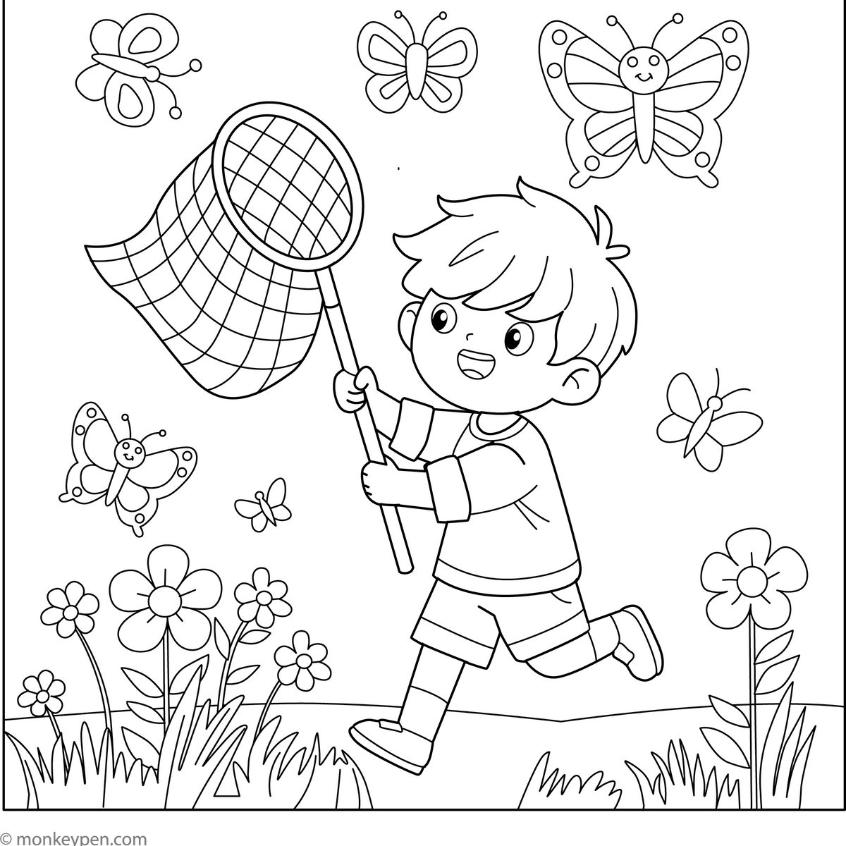 morning kids net coloring pages