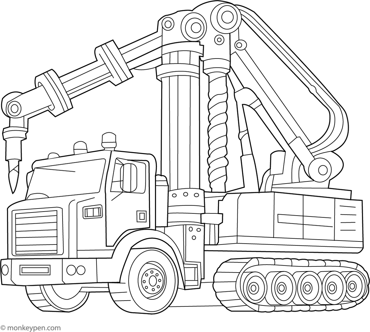 driver coloring pages