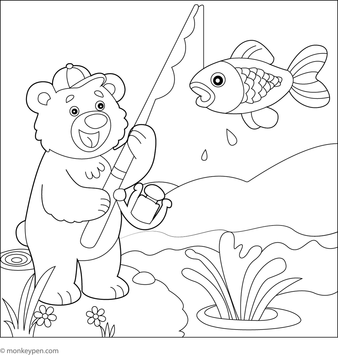 river coloring pages for adults