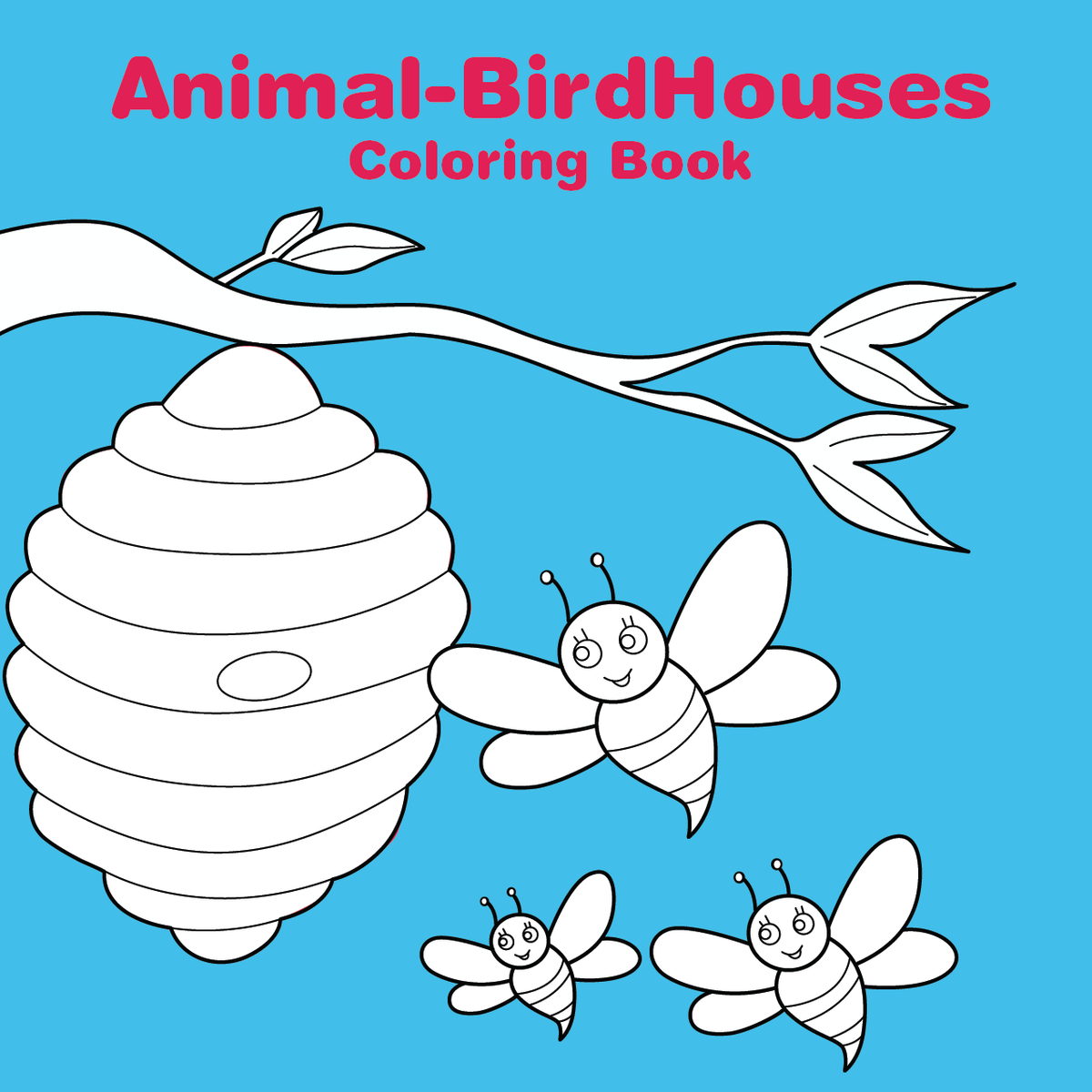 Animal Homes Coloring Book - Free Printable PDF