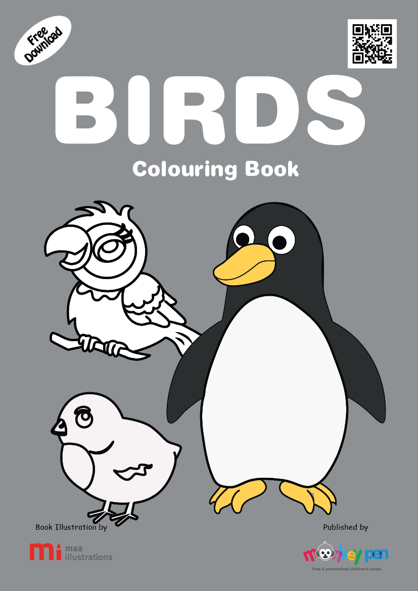 Creative Birds Coloring Book for Kids