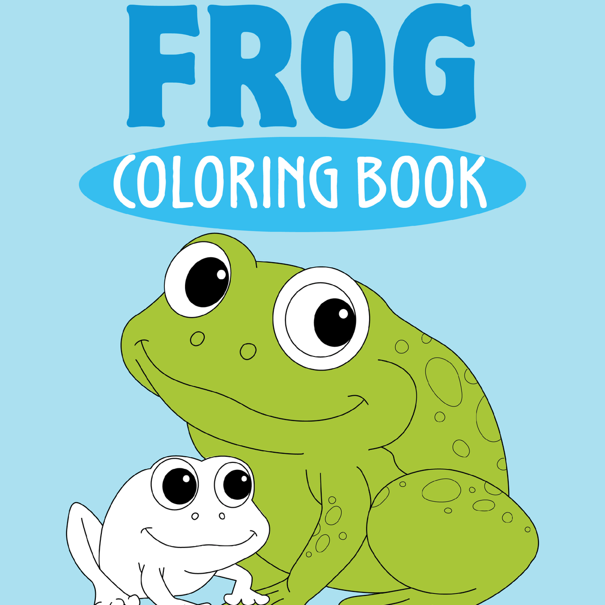 Free Printable Frog Coloring Book PDF for Kids Fun