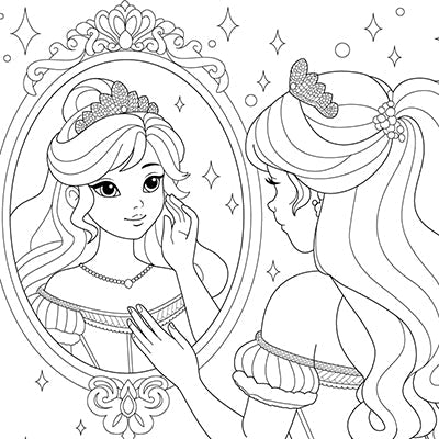 mirror transformations coloring pages