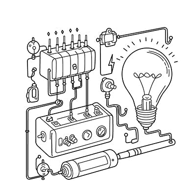 Electric Circuit Colouring Page | Free Colouring Book for Children ...