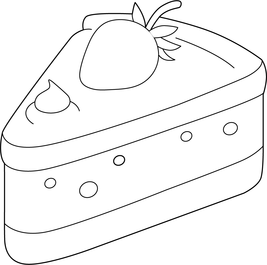 Printable Cheesecake Colouring Page | Free Colouring Book for Children ...