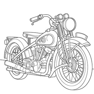 free printable harley davidson coloring pages