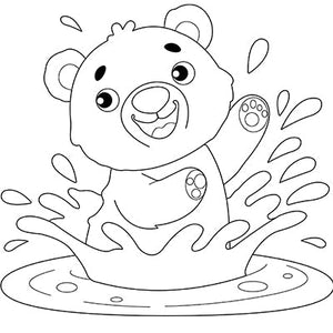 mud puddle coloring pages