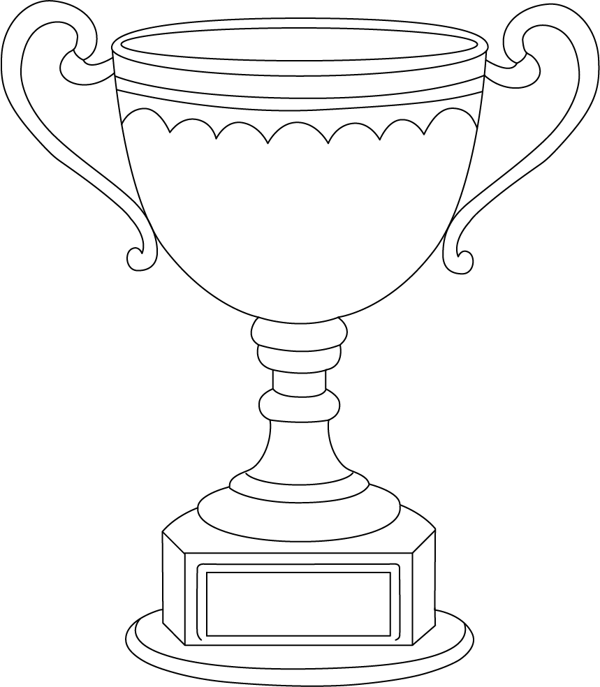 Trophy Colouring Page | Free Colouring Book for Children – Monkey Pen Store