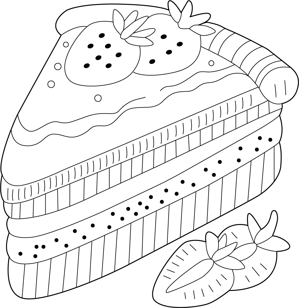 Free Printable Pastry Colouring Page | Free Colouring Book for Childre ...