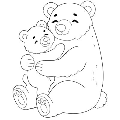 coloring pages little bear
