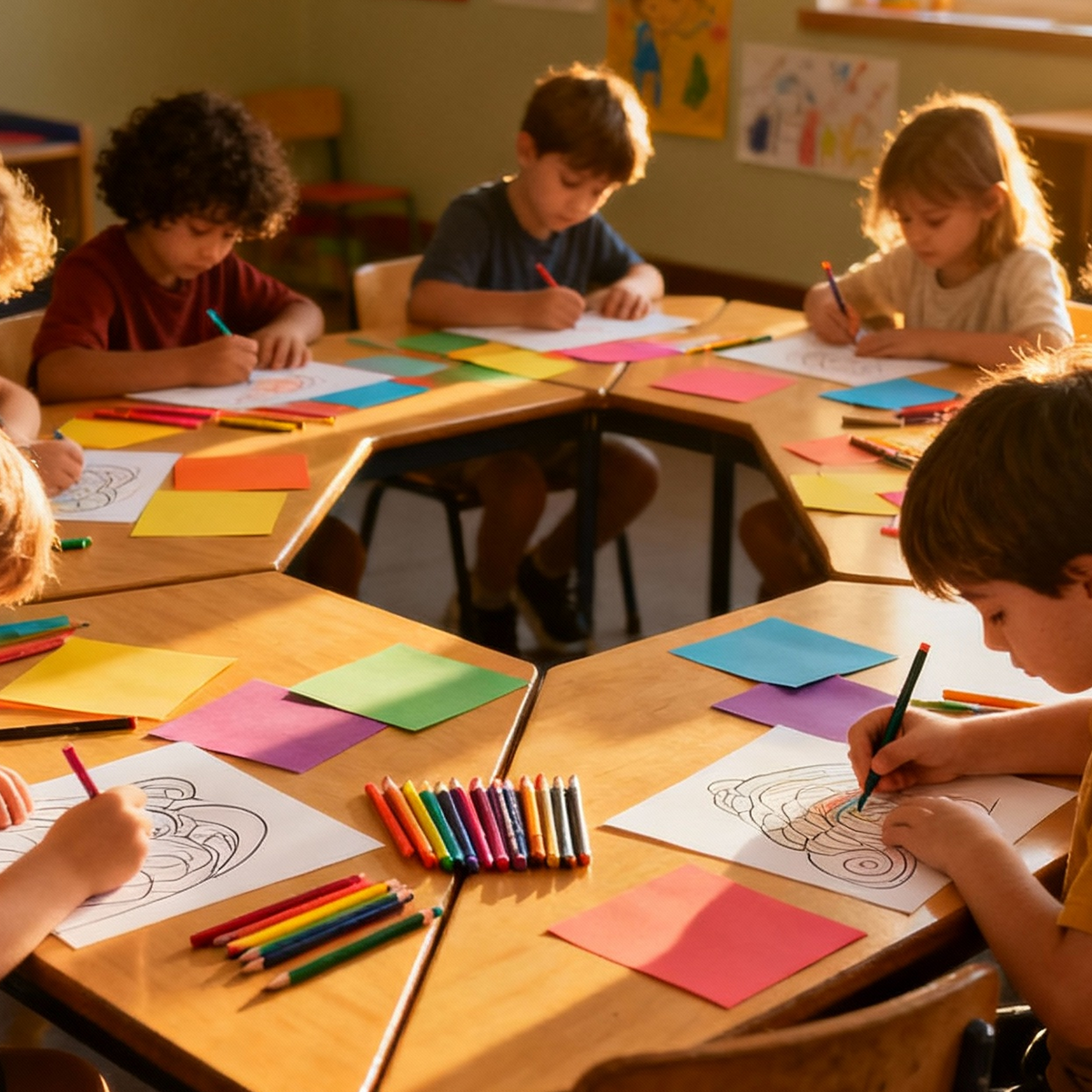 Using Coloring to Create a Calmer, Focused Classroom