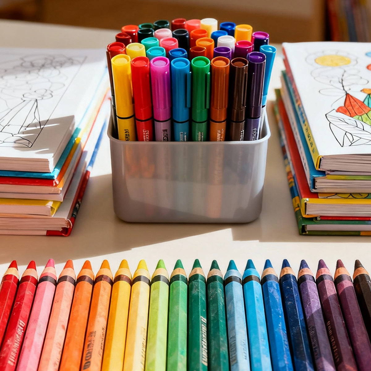 Creating a Kids’ Coloring Station: Organizing Art Supplies