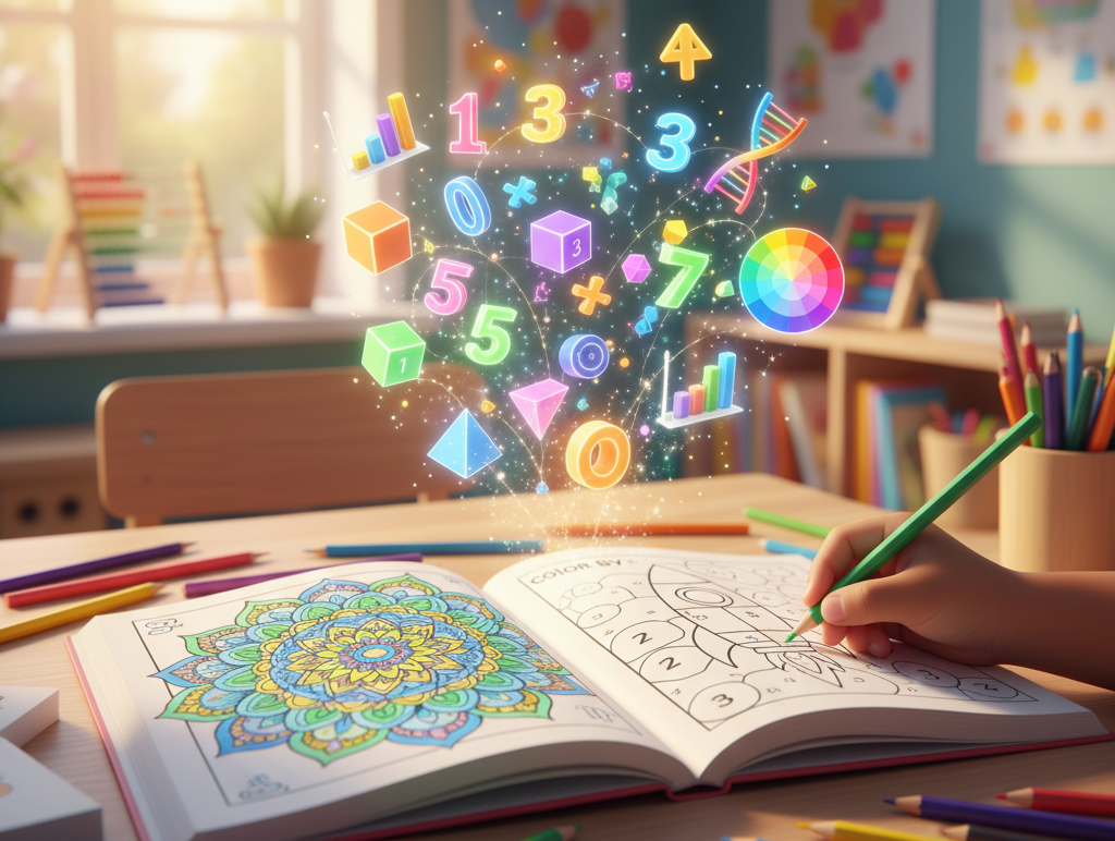 Color Recognition & Math Skills in Coloring Books | Hidden Benefits