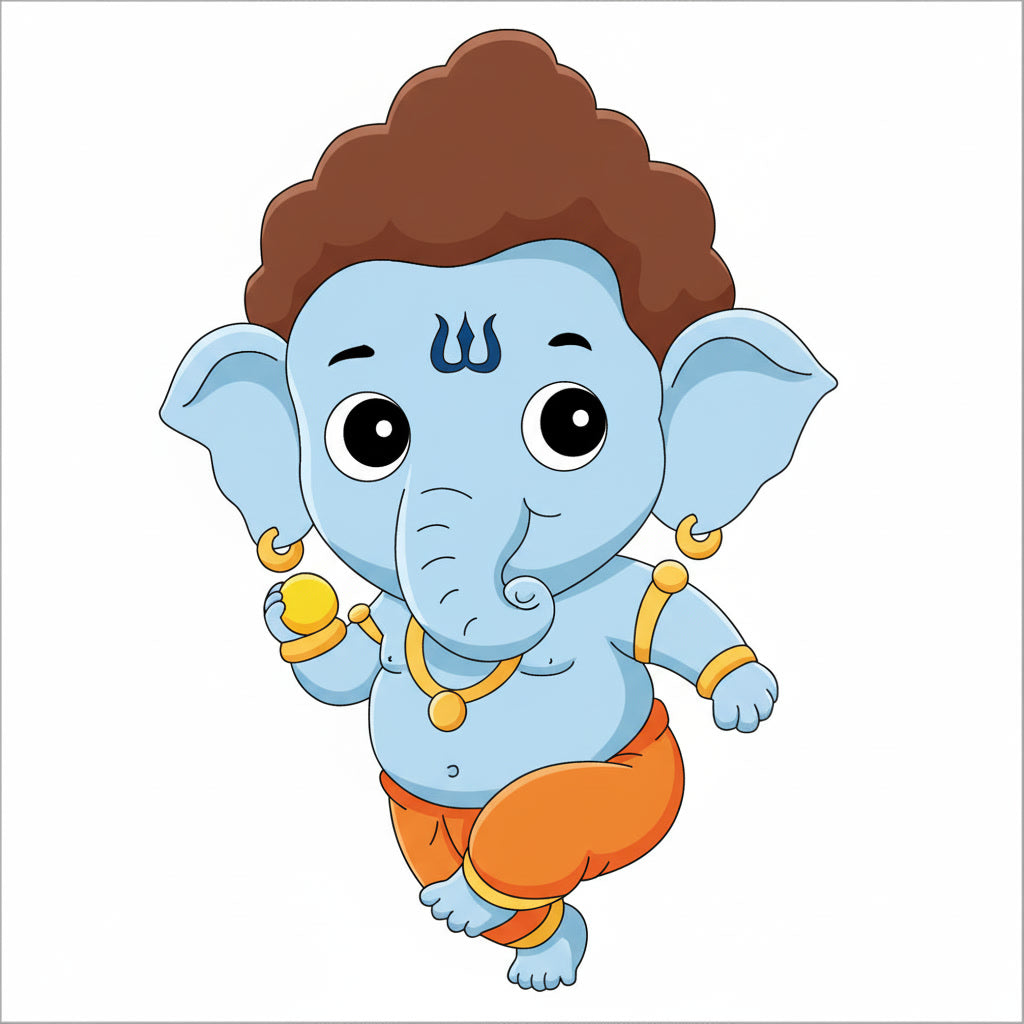 How to Draw Lord Ganesh – Simple Step-by-Step Drawing for Beginners