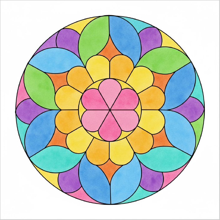 How to Draw a Pookkalam – Step-by-Step Flower Design for Kids