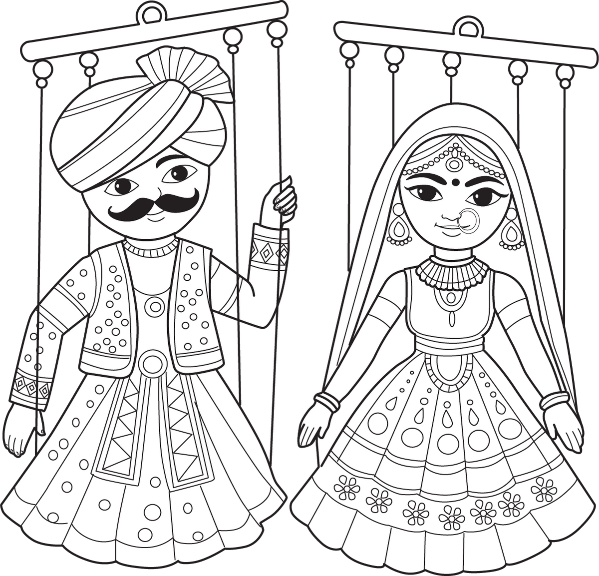 Printable Rajasthan Coloring Book PDF – Free Download