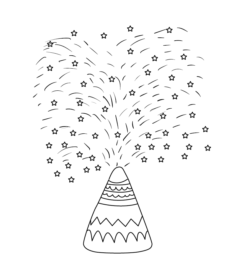 Fire Crackers Coloring Book – Creative Fun Free Pages