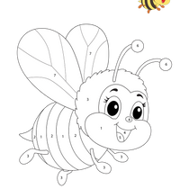 Free Bee Colour by Number Worksheet – Free Colouring Sheets