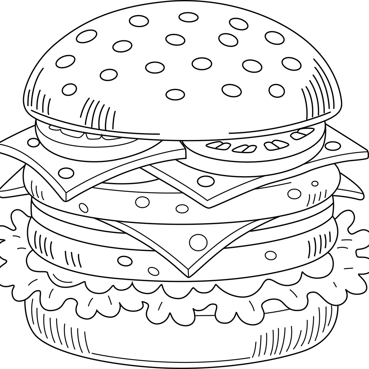 Free Food Items Coloring Book | Printable Fun for Kids