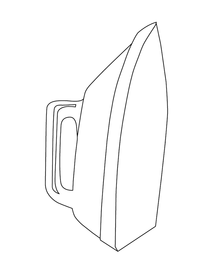 Iron Box Coloring Picture – Free Printable for Kids