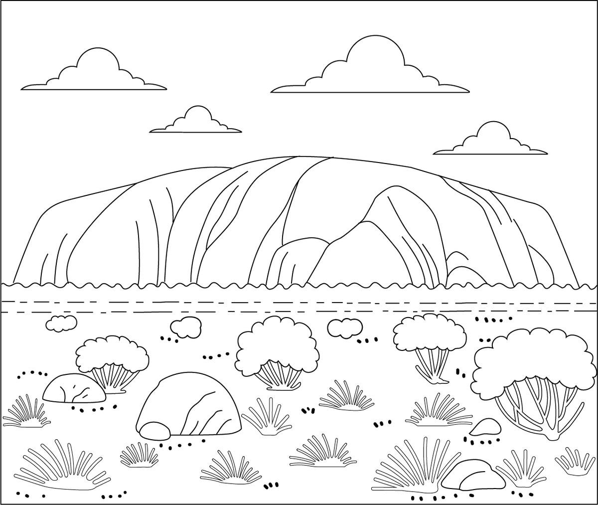 Australia Coloring Book – Instant Download